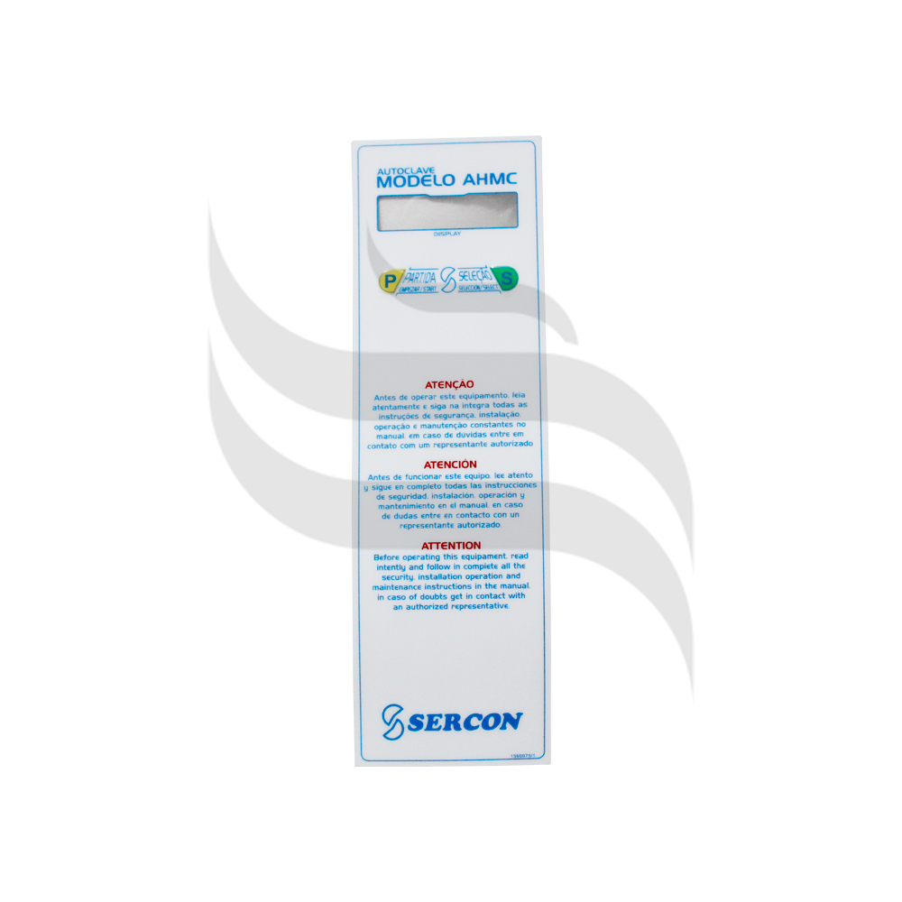 MEMBRANA PAINEL AUTOCLAVE SERCON HMC / AHMC5 – DDL Odonto